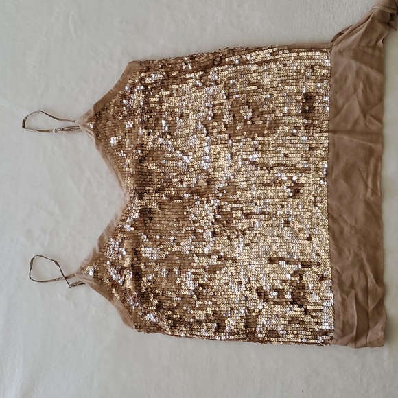 bebe | Tops | Bebe Sequin Sleeveless Formal Tank Top | Poshmark